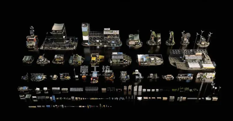 K60_Kitbash_DMZ_末日求生 - 魔工坊－C4D资源网站下载，3D创作者的资源宝库